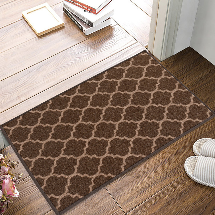 Marlow Home Co. Falkland Machine Woven Brown Rug | Wayfair.co.uk