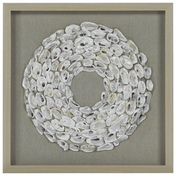 Dakota Fields Oyster Shell Rings Shadow Box Wall Décor | Wayfair.ca