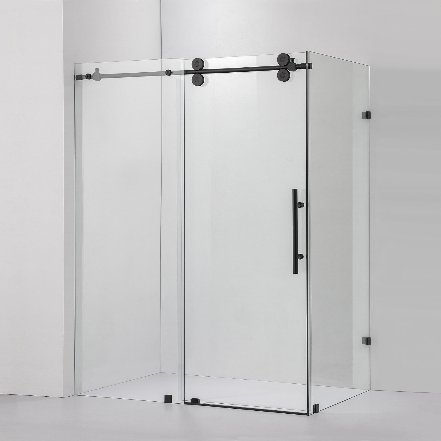 Vinnova 60" W X 36" D X 78" H Frameless Rectangle Shower Stall | Wayfair