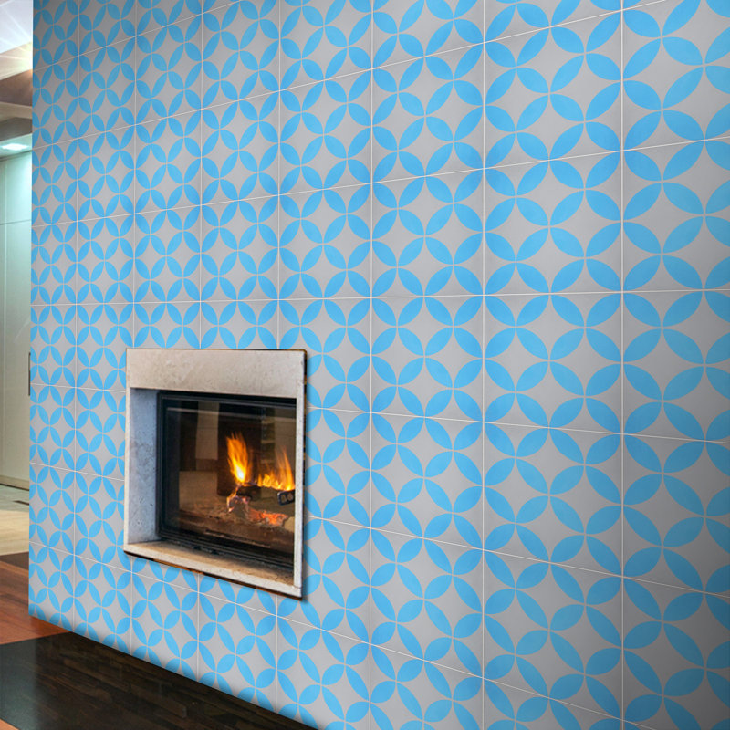 Moroccan Mosaic Tile House Amlo 8" x 8" Cement Patterned Wall & Floor ...