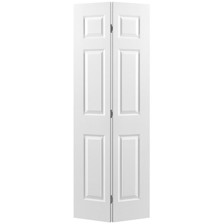 Masonite Paneled Manufactured Wood Hollow Primed Textured 6-Panel Bi ...
