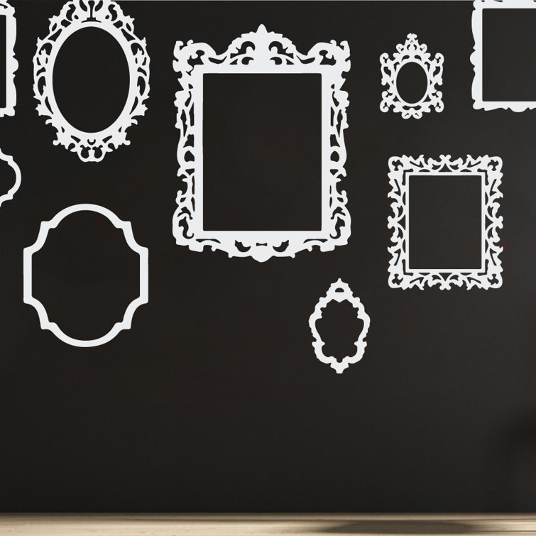 The Decal Guru Antique Picture Frames Wall Decal & Reviews | Wayfair
