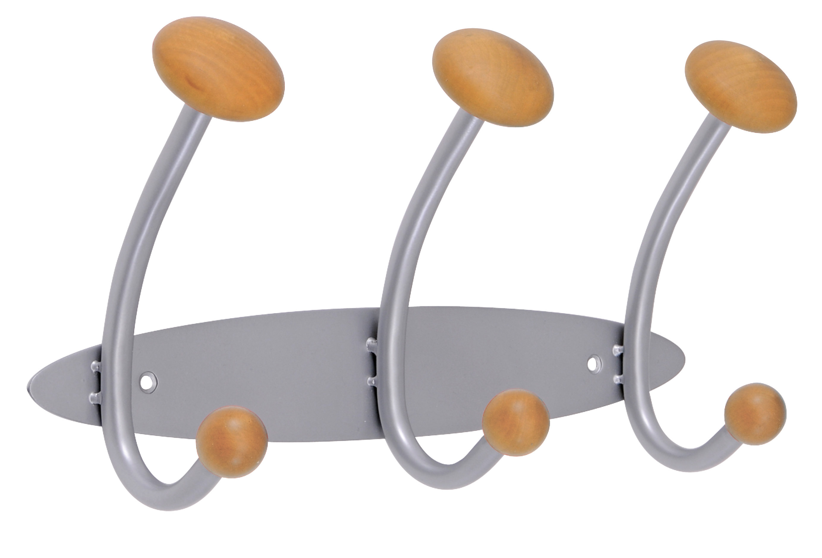 Alba 15 Wide 3 Hook Wall Mounted Coat Rack Wayfair alba-15-wide-3-hook-wall-mounted-coat-rack-wayfair