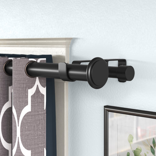 Andover Mills™ Isaias Adjustable Double Curtain Rod & Reviews | Wayfair