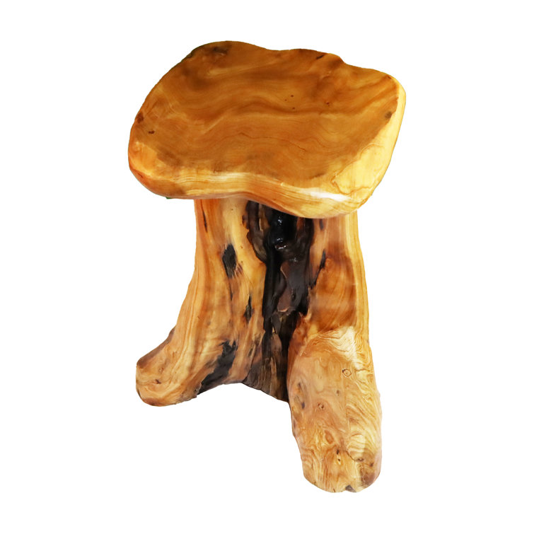 Millwood Pines Coutee 26'' Tall Solid Wood Tree Stump End Table | Wayfair