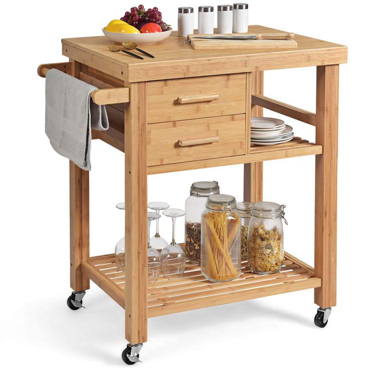 Loon Peak® 32.5'' Wide Kitchen Cart | Wayfair
