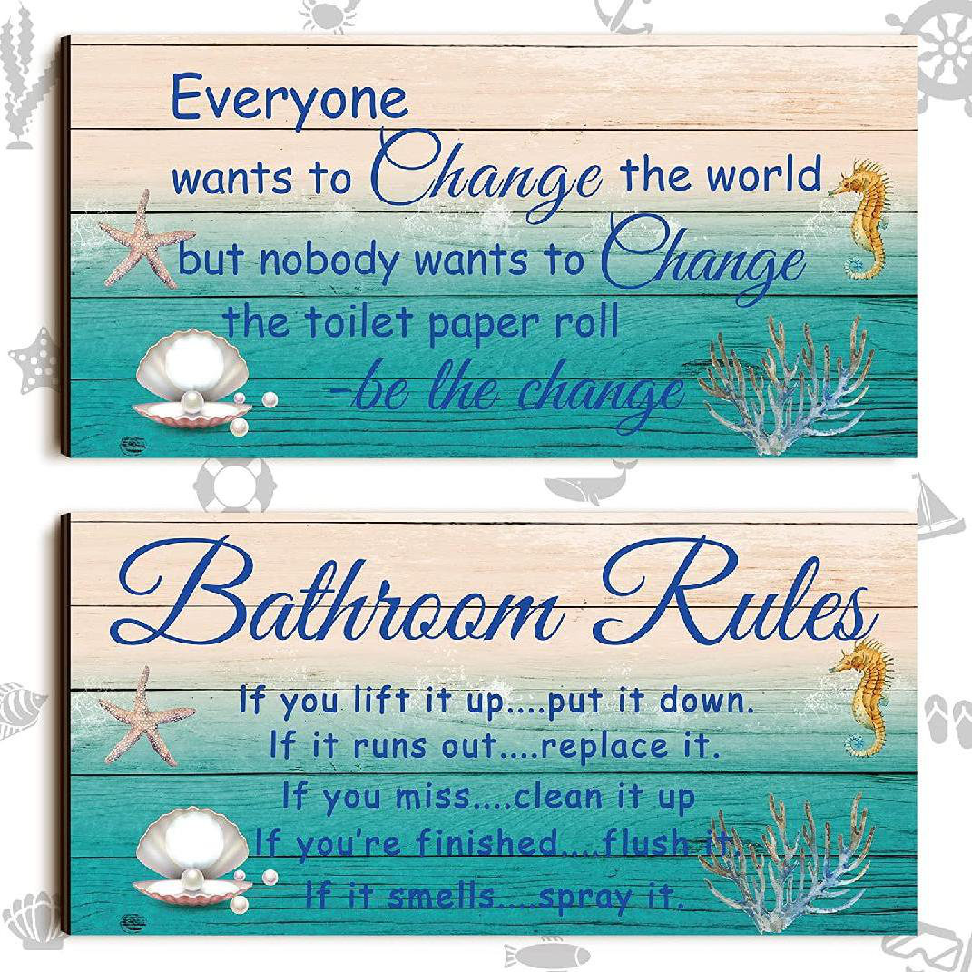 Gracie Oaks 2 Piece Bathroom Rules Wall D cor Set Wayfair gracie-oaks-2-piece-bathroom-rules-wall-d-cor-set-wayfair