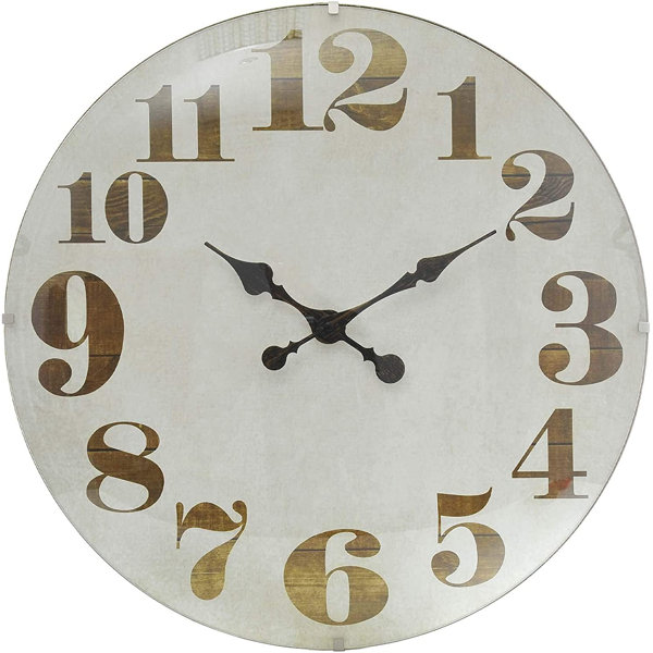 Marlow Home Co. Sharif Glass Wall Clock | Wayfair.co.uk