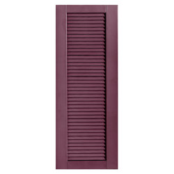 Alpha Shutters Straight Top Full-style Open Louver Shutters Pair