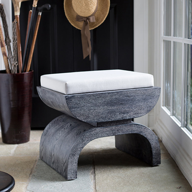 WorldsAway Biggs 20'' Tall Vanity Stool & Reviews | Wayfair