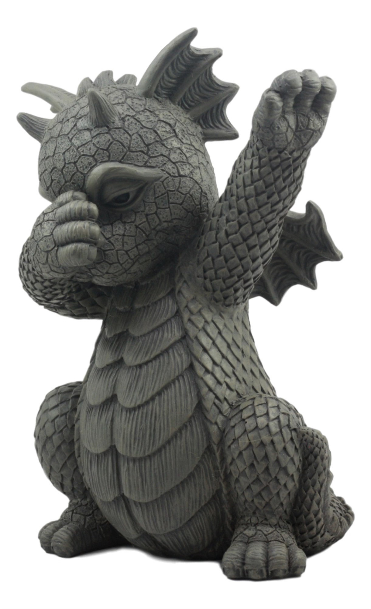 World Menagerie Corvi Whimsical Hip Hop Dabbing Garden Dragon Statue ...