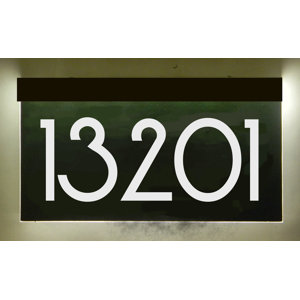 EZStreetSigns 1 line LED address sign with solar panel | Wayfair