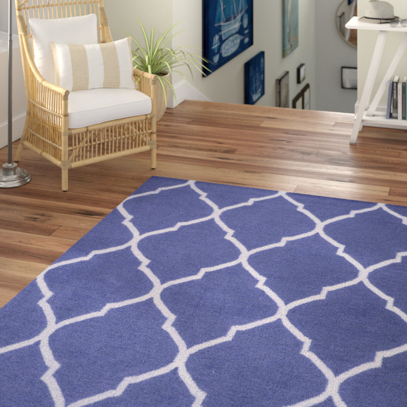 Bakero Caroline Hand-Woven Dark Blue Area Rug & Reviews | Wayfair.co.uk