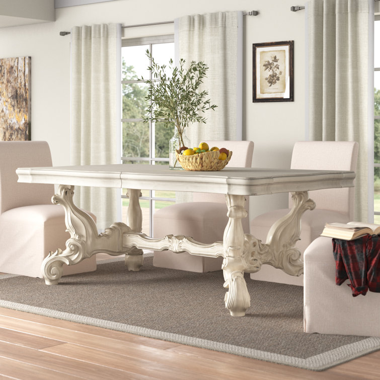 Laurel Foundry Modern Farmhouse Taranto Extendable Trestle Dining Table ...