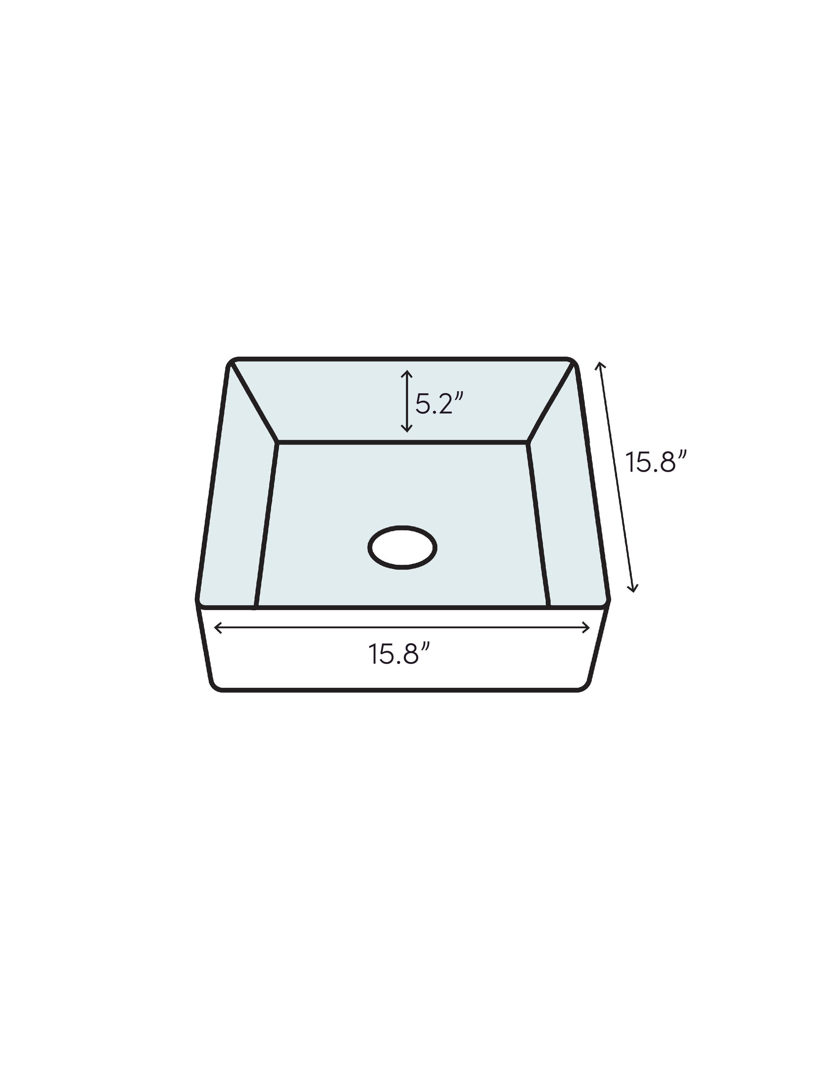 Scarabeo by Nameeks Next Ceramic Square Drop-In Bathroom Sink | Wayfair