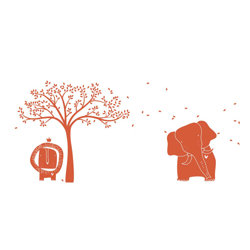 LittleLion Studio Baby Zoo Mural Monochromatic Wall Decal & Reviews ...