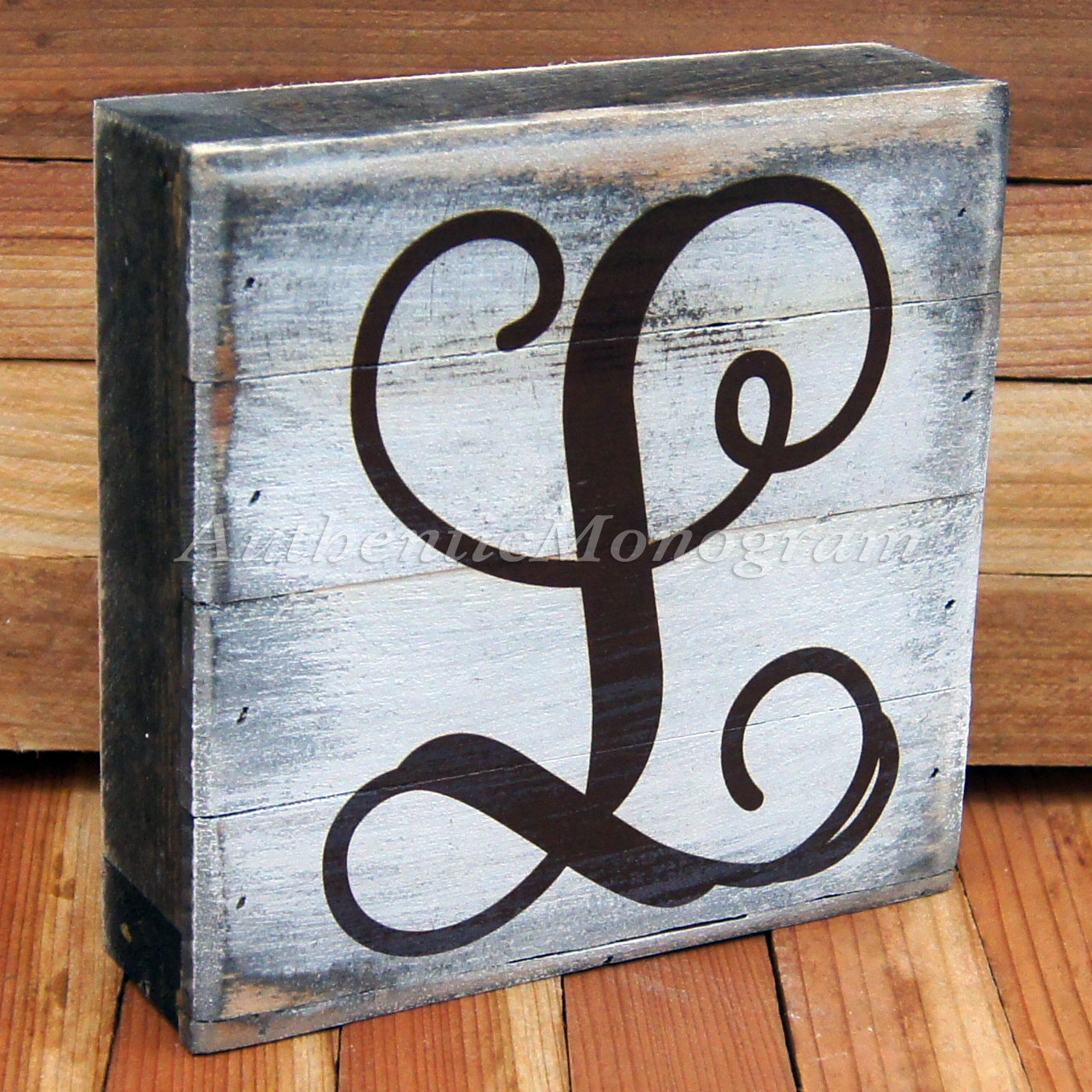 aMonogramArtUnlimited Vine Letter Ampersand on Rustic Board Wall Decor ...