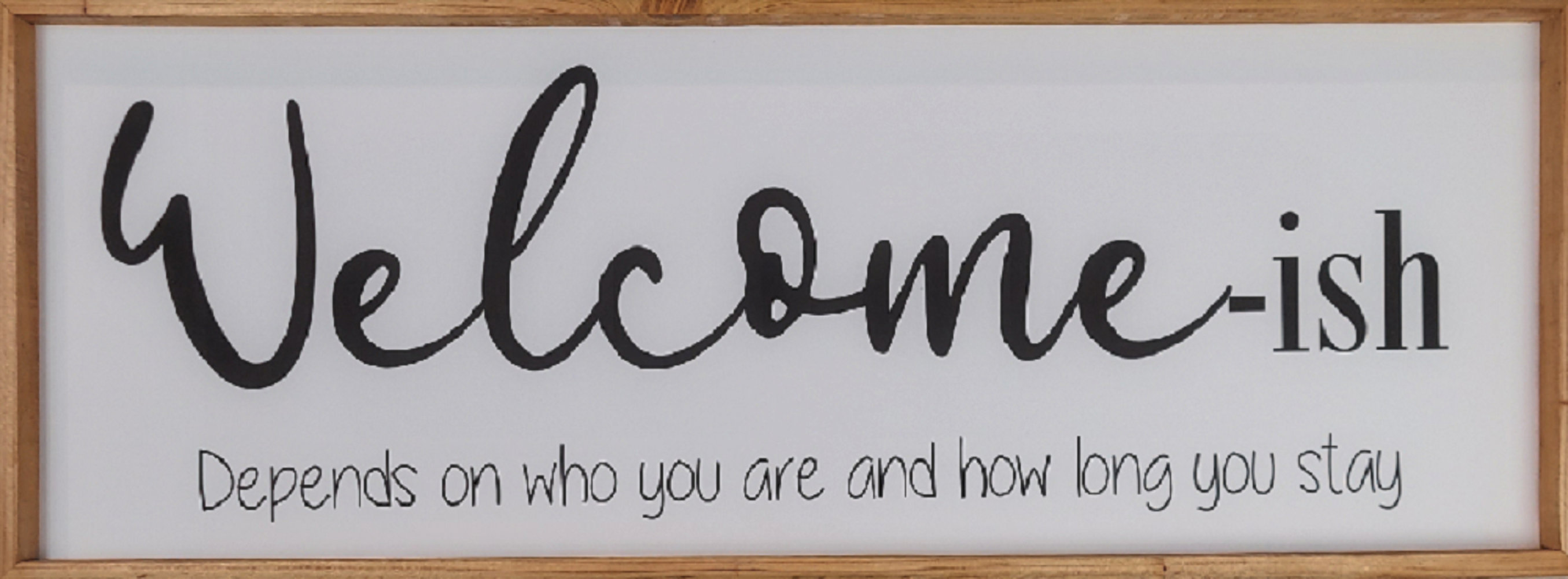 Trinx Welcome Ish Wall Sign | Wayfair