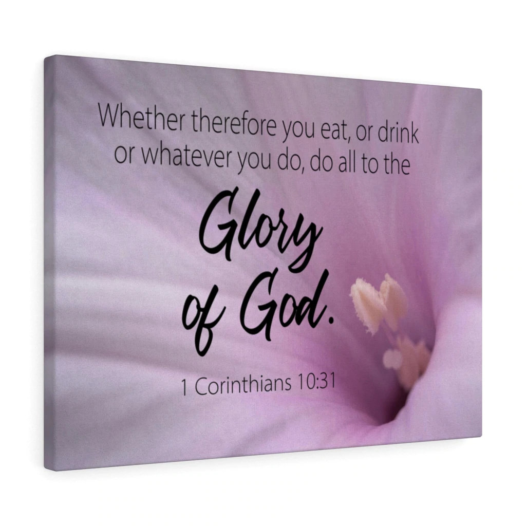 Trinx Glory of Gods 1 Corinthians 10:31 Christian Wall Art Bible Verse ...