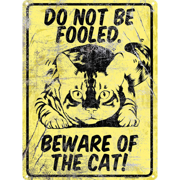 Maturi Do Not Be Fooled Tin Sign Wall Décor | Wayfair.co.uk