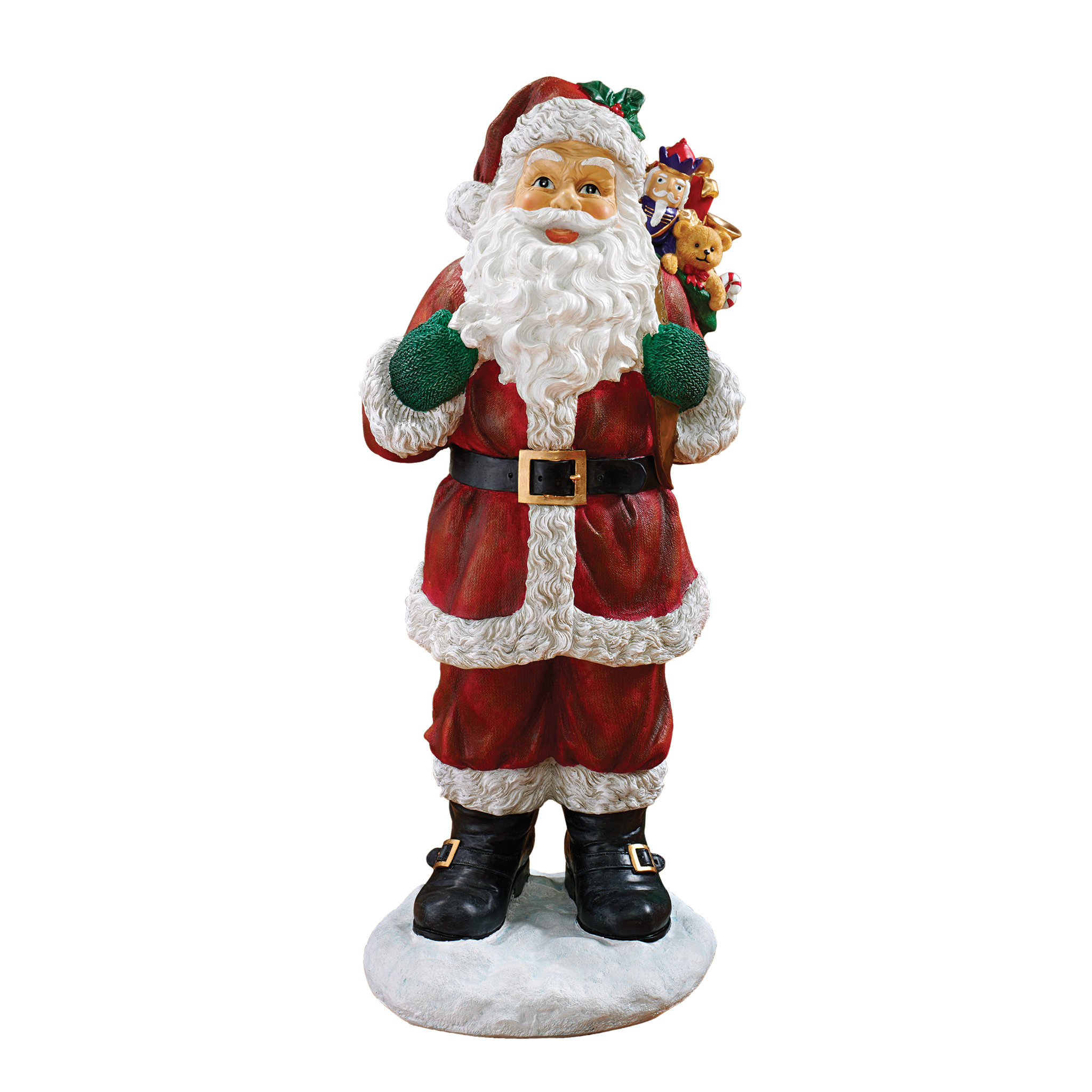 Design Toscano A Visit from Santa Claus Holiday Statue & Reviews | Wayfair