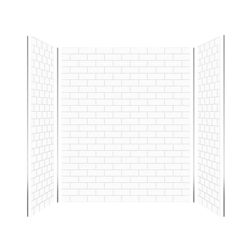 Transolid Prodigy 72" H x 36" D Three Panel Shower Wall | Wayfair