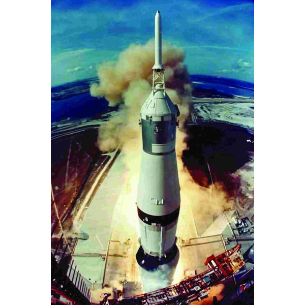 Ebern Designs Rocket Launch - Wrapped Canvas Print | Wayfair