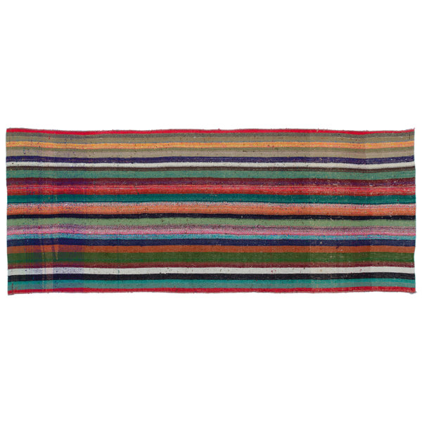 Blue Elephant Hand Knotted Red/Green/Sky Blue Rug | Wayfair.co.uk