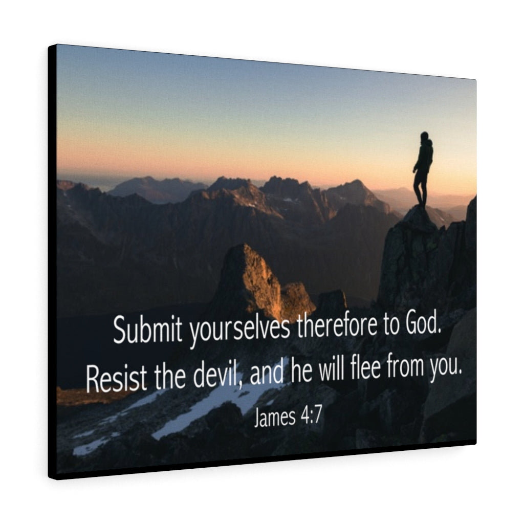 Trinx Resist The Devil James 4:7 Christian Home Décor Wall Art ...