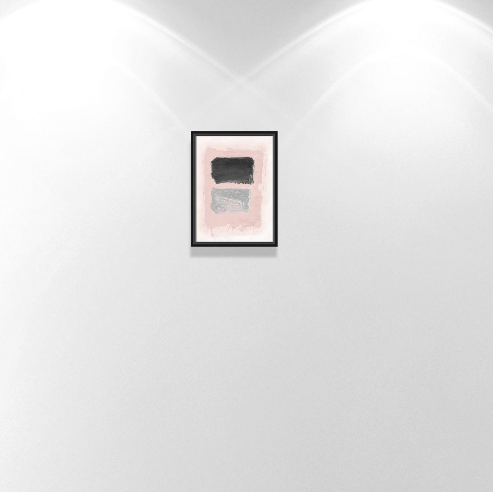 CasaFineArts Pink And Red Shimmer 2 - Floater Frame Painting on Canvas ...