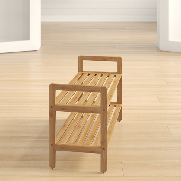Rebrilliant 2-Tier Shoe Rack & Reviews | Wayfair