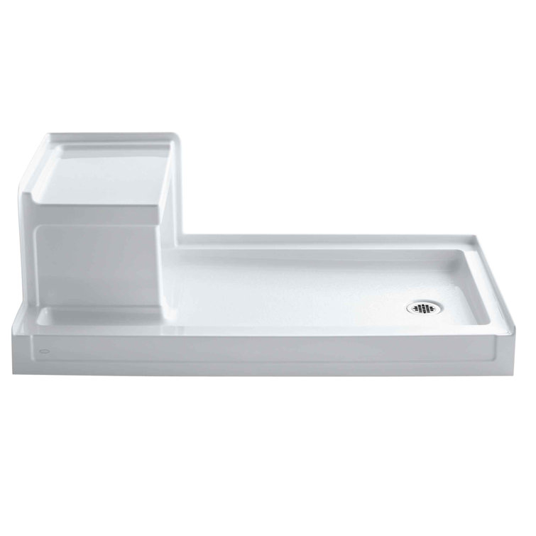 Kohler Tresham®60" W x 32" D Single Threshold Shower Base & Reviews ...
