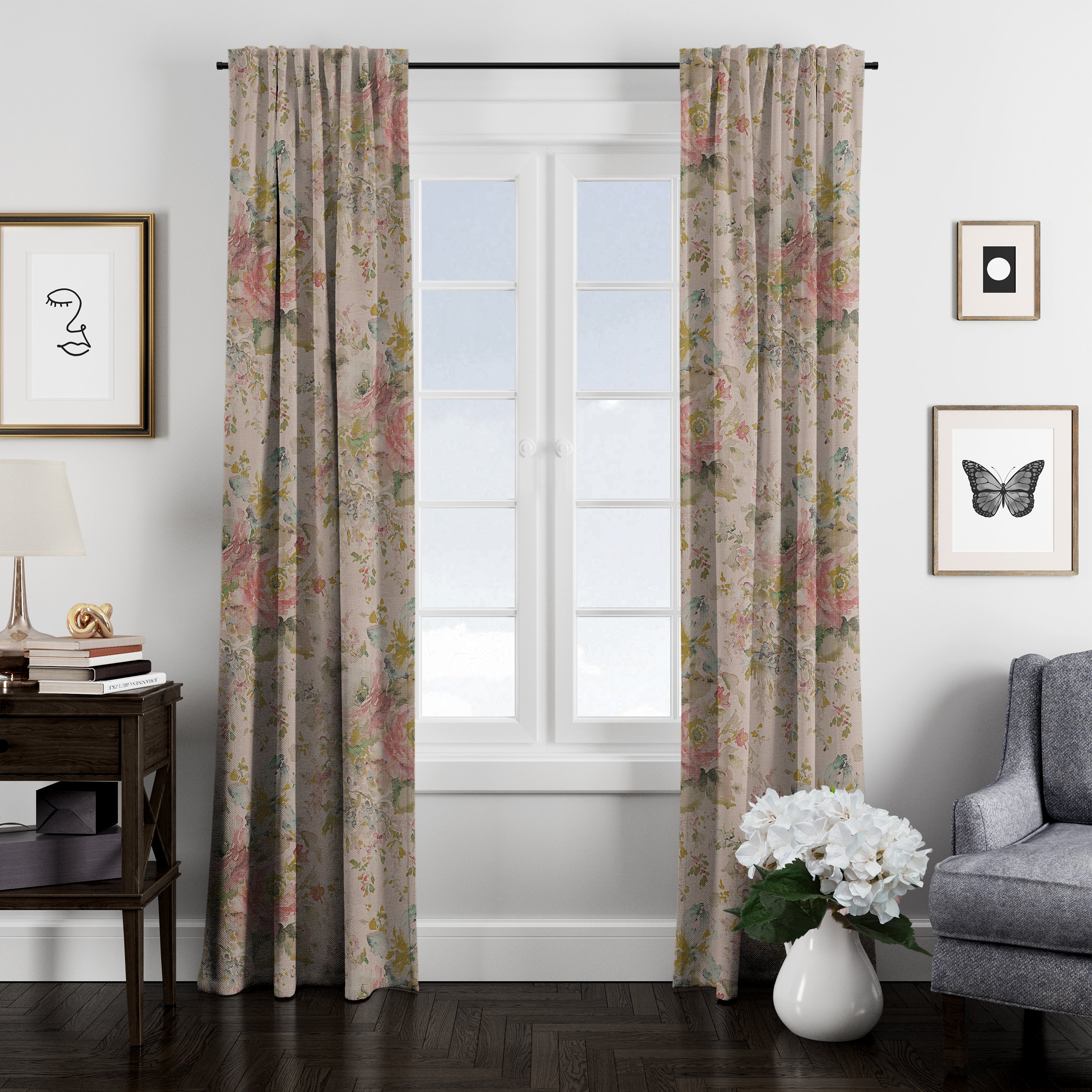 Colcha Linens Gabrielle Linen Room Darkening Curtain Panel | Wayfair