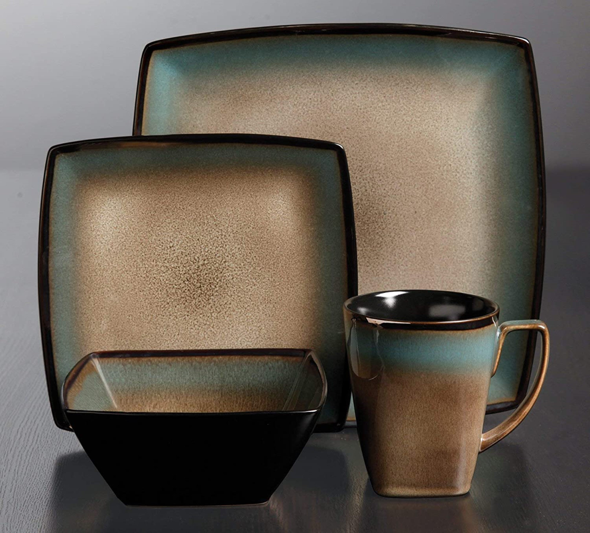 Gibson Tequesta 16 Piece Dinnerware Set, Service for 4 & Reviews | Wayfair