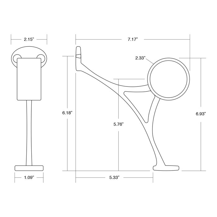 Outwater 8ft Bar Foot Rail Kit Complete Undercounter Mount Hardware and ...