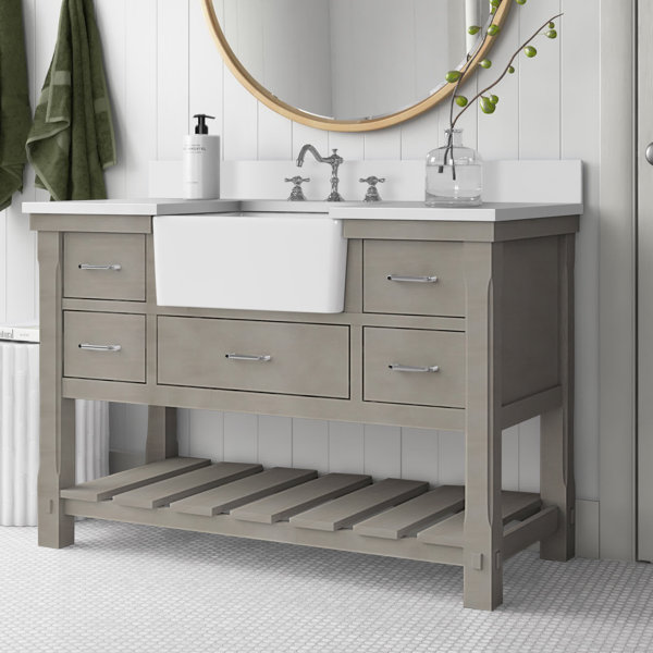 Sand & Stable Emiliani 48" Single Bathroom Vanity Set & Reviews | Wayfair