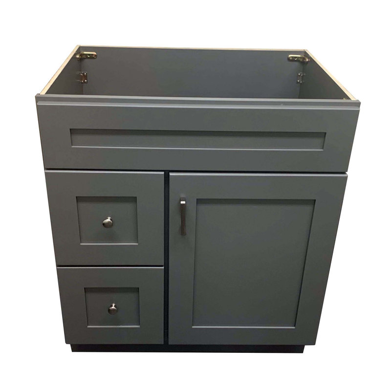 Niturra 30'' Single Bathroom Vanity Base Only in Gray | Wayfair