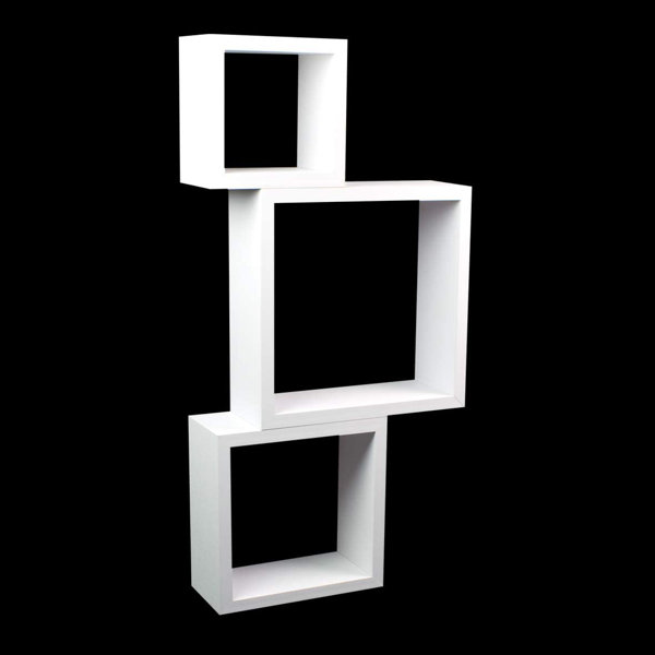 Ebern Designs Jakeara 3 Piece Square Floating Shelf | Wayfair.co.uk