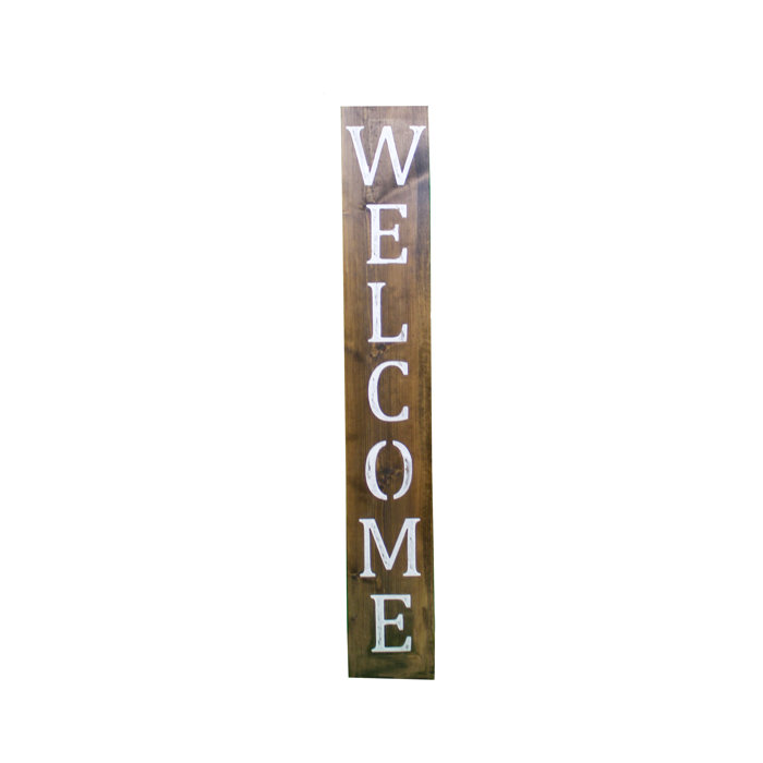 Gracie Oaks Coalinga Rustic Welcome Sign & Reviews | Wayfair