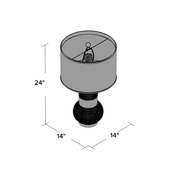 Mercer41 Chansler 25" Table Lamp Set & Reviews | Wayfair