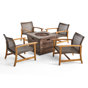 Millwood Pines Raynor Polyethylene (PE) Wicker 4 - Person Seating Group ...