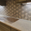 Supreme Tile Interspace Natural Stone Honeycomb Marble Look Mosaic Wall ...