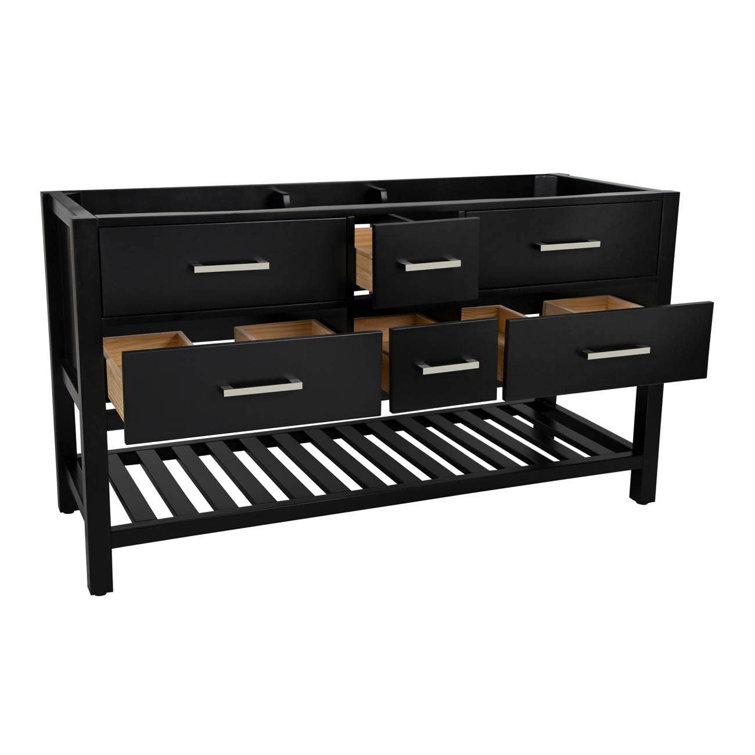 Red Barrel Studio® 59'' Double Bathroom Vanity Base Only | Wayfair