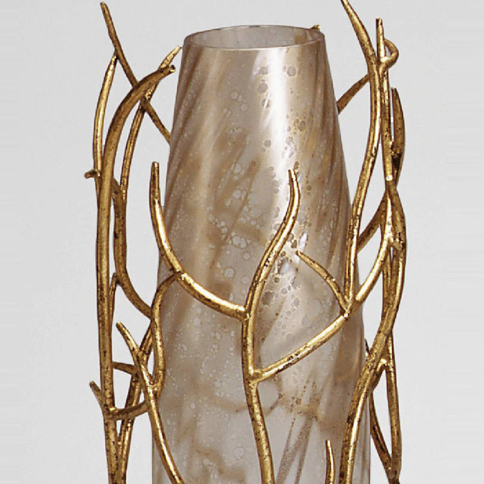Artmax Handmade Metal Floor Vase | Perigold