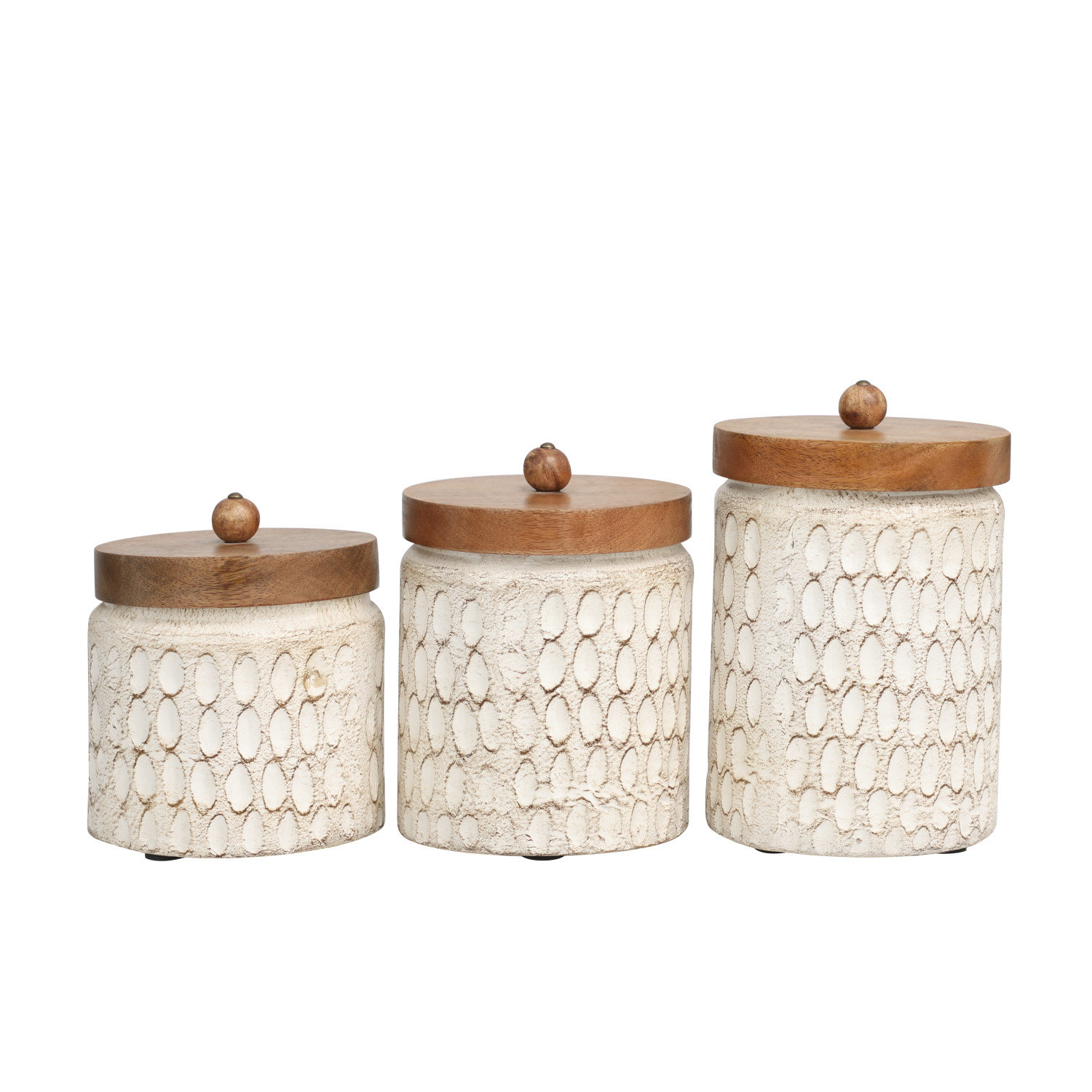 Bungalow Rose 3 Piece Kitchen Canisters & Storage Jars Set | Wayfair