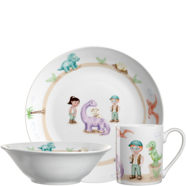 Leonardo Children's dinnerware set BAMBINI AVVENTURA 3-piece Dino ...