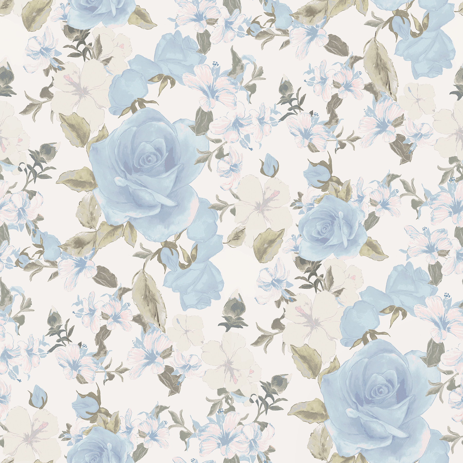 LoveShackFancy Sunset Harbor Rose Roses 33' L x 20.5" W Wallpaper Roll ...