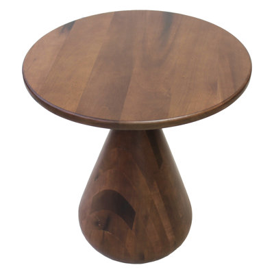 Loon Peak® Erni 22'' Tall Solid Wood Block End Table | Wayfair