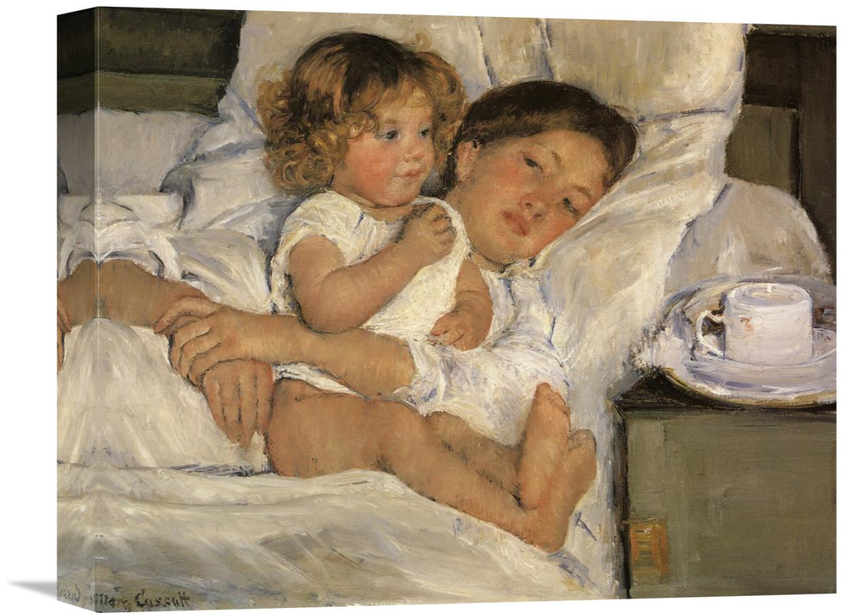 Vault W Artwork Breakfast In Bed 1897 by Mary Cassatt - Print on Canvas ...