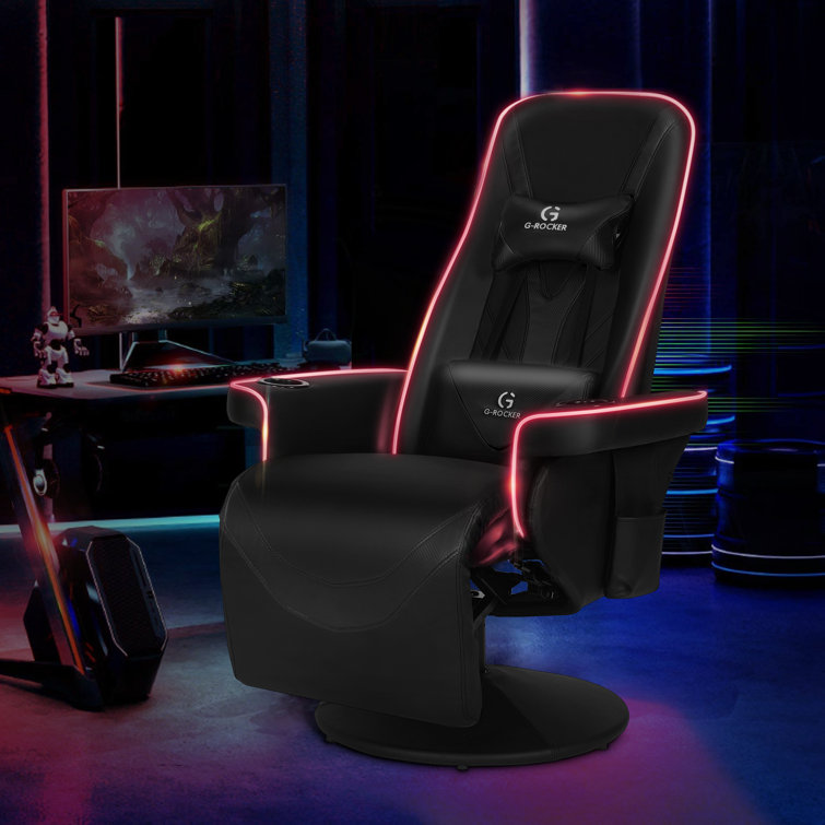 Modern Depo Video Gaming Chair With Rgb Led Lights, High Back Ergonomic ...